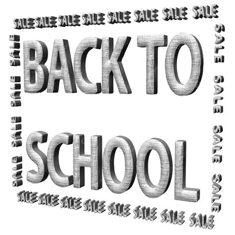 Three Dimensional Inscription Back To Scool Red Big Message Isolated