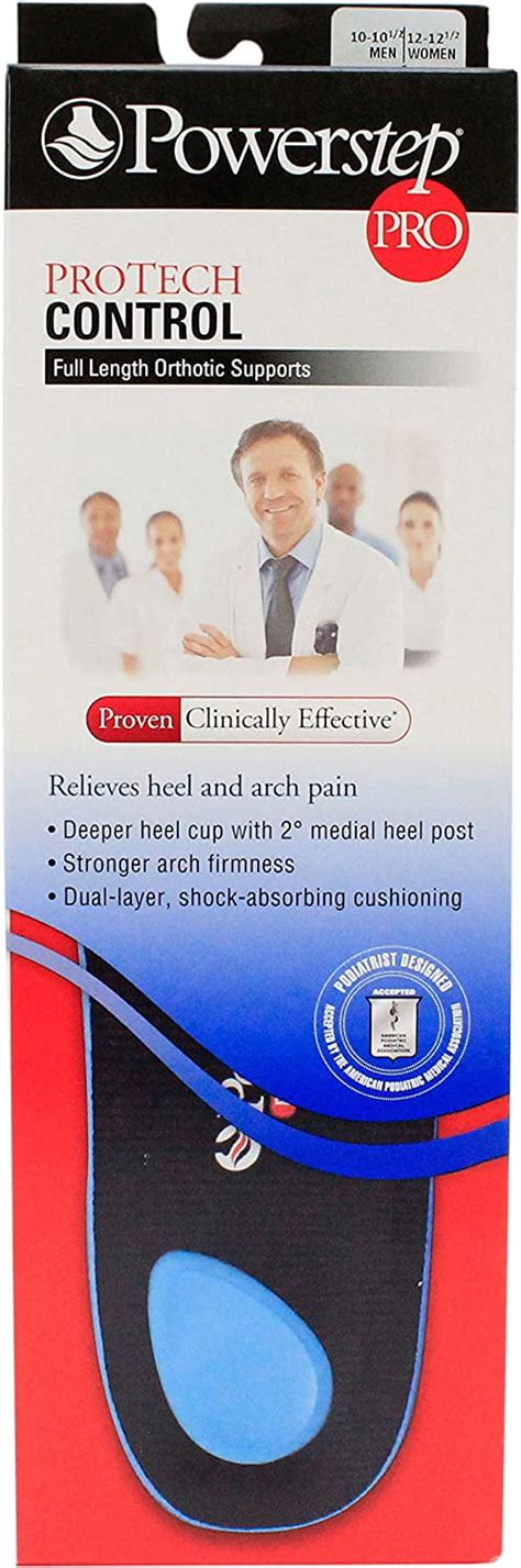 Powerstep Size G Protech Control Full Length Orthotics W 12 M 10