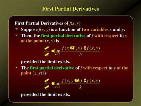Ppt Multivariable Calculus Functions Partial Derivatives And