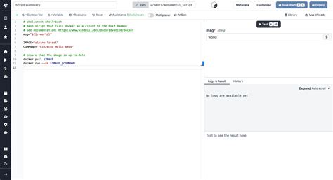 Run Docker containers | Windmill