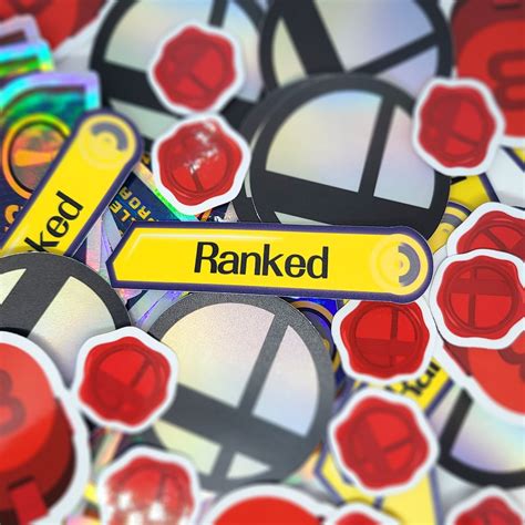 Smash Melee Ranked Slippi Sticker Super Smash Bros Melee Etsy
