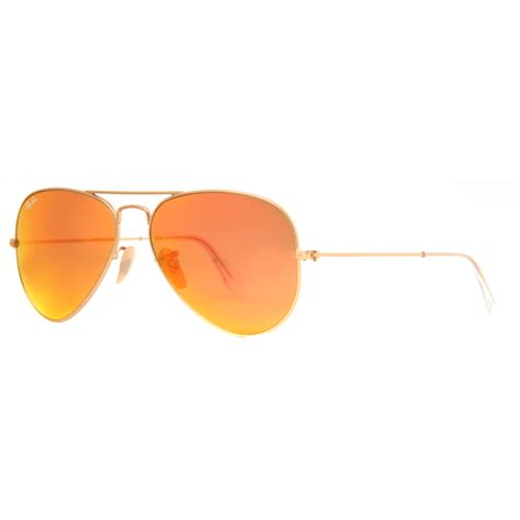Ray Ban Rb 3025 Mirrored Flash Lens Unisex Aviator Sunglasses Ebay