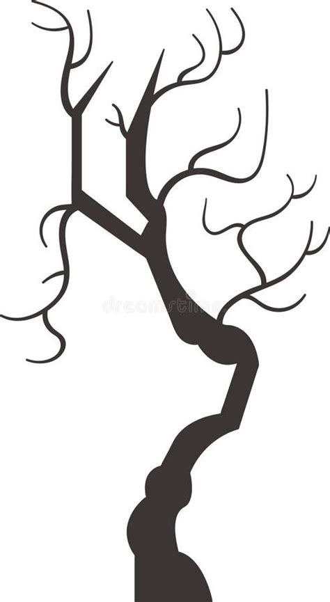 Tree Trunk Silhouette Stock Illustration Illustration Of Season