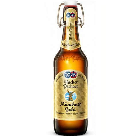 Hacker Pschorr Bottle Munchner Gold Lager