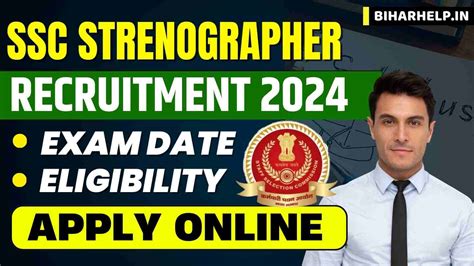 Ssc Stenographer Recruitment 2024 Notification Out Application Form