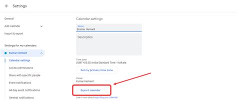 How To Export Google Calendar