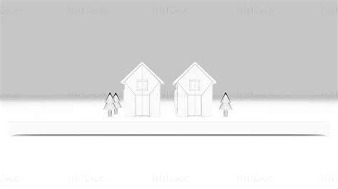 Miniature House Low Polygon 3d Model