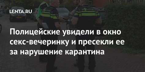 Полицейские увидели в окно секс вечеринку и пресекли ее за нарушение