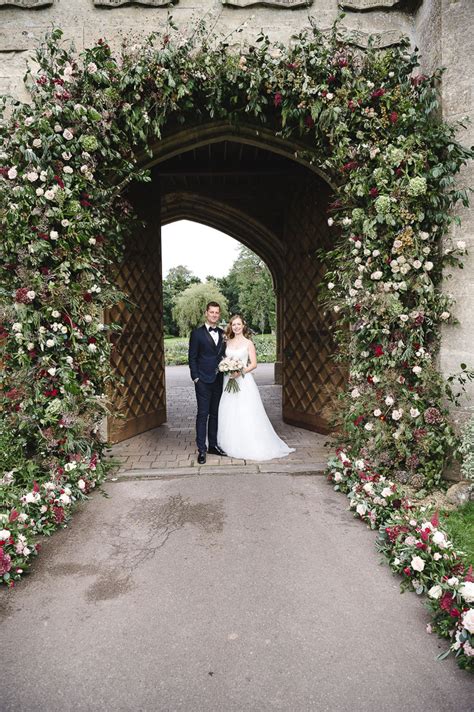 Elegant Blush And Burgundy Thornbury Castle Wedding Inspiration Shoot