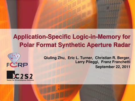 Ppt Application Specific Logic In Memory For Polar Format Synthetic