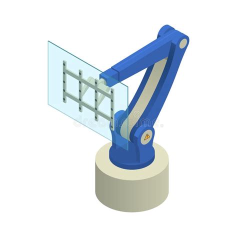 Manipulator Moving Glass Composition Stock Illustration Illustration