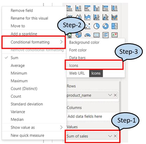 how to create dynamic arrows in power bi geeksforgeeks