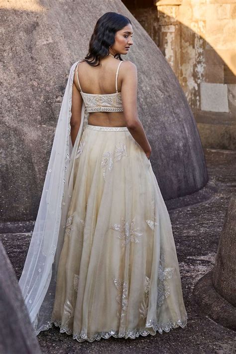 Buy Anita Dongre Autumn Leaves Embroidered Lehenga Set Online Aza