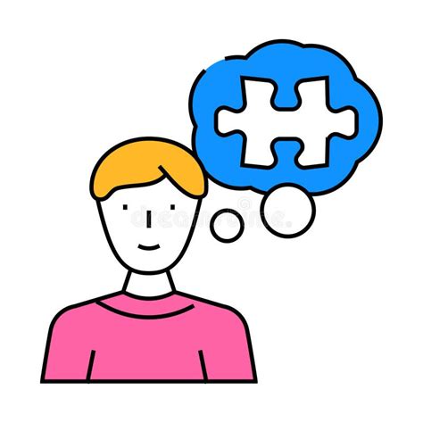 Problem Solving Business Process Icon Color Illustration Stock Vector Illustration Of Process