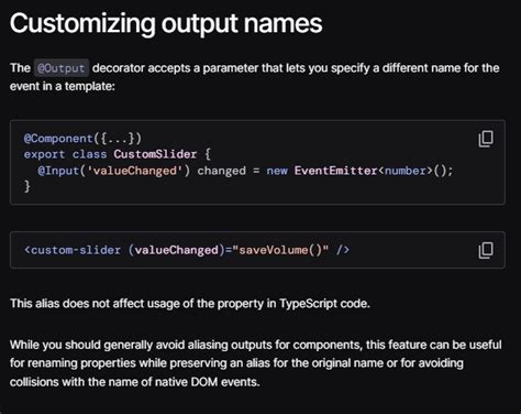 Incorrect Decorator Usage For Emitted Event · Issue 52930 · Angular