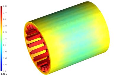 Pmsm Stator Core Temperature Distribution 254 S Download
