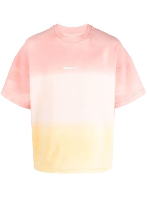 Mouty Gradient Effect Cotton T Shirt Farfetch In 2024 Cotton Tshirt