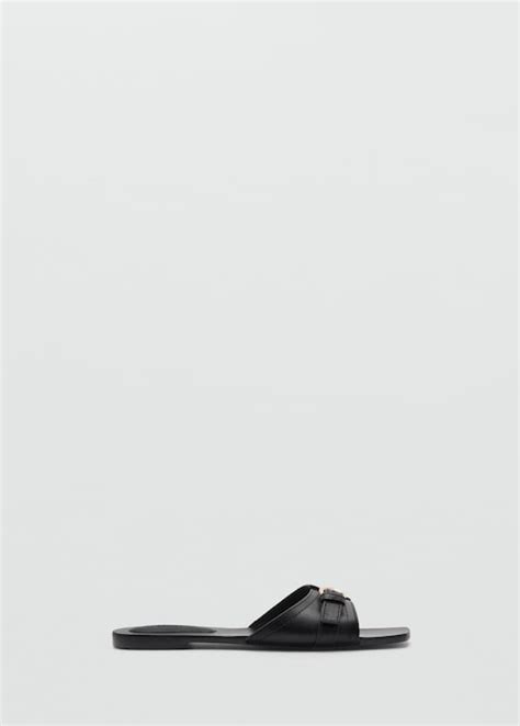 Buckle Leather Sandals Women Mango United Kingdom
