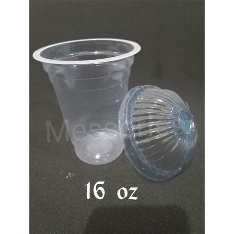 Jual Gelas Plastik Bening 16 Oz Gelas Plastik Pop Ice Isi 50 Pcs