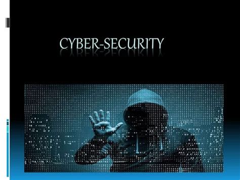 Introduction To Cyber Security Presentationpdf