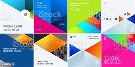 Desain Material Elemen Vektor Abstrak Berwarnawarni Untuk Template