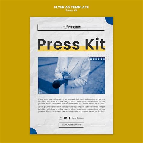 Premium Psd Press Kit Template Design