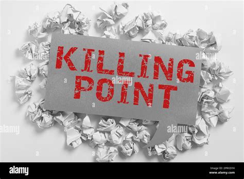 Text Zeigt Den Killing Point Der Inspiration Wort Geschrieben Auf