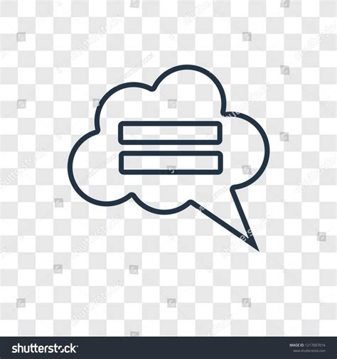 Speech Bubble Concept Vector Icon