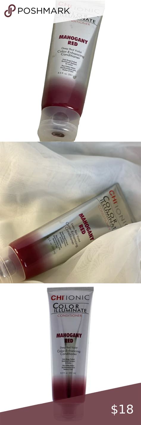 CHI Ionic Color Illuminate Conditioner Mahogany Red Color Enhancing Fl Oz Color