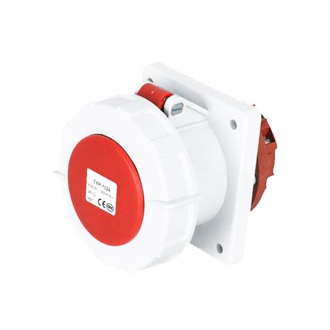 Waterproof Industrial Connector Socket 4pin 63a 400v 3pe Ip67