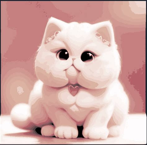 Cute Kitten Hueforge By Teixi3d Makerworld