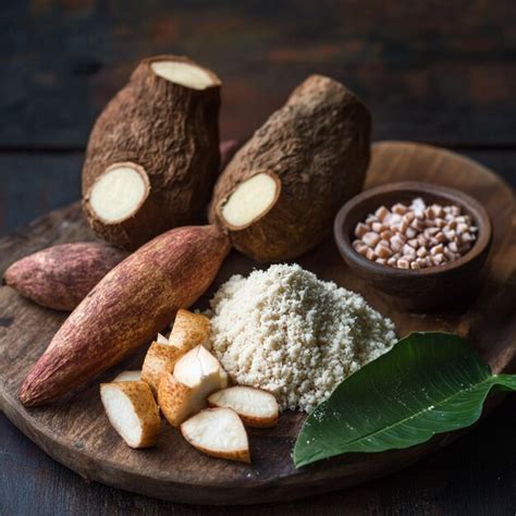 Cassava Food Poster Premium Ai Generated Image