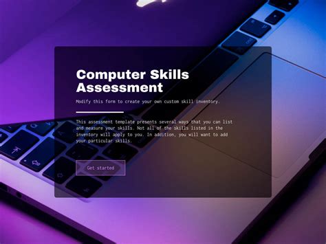 Computer Skills Assessment Free Involveme Template