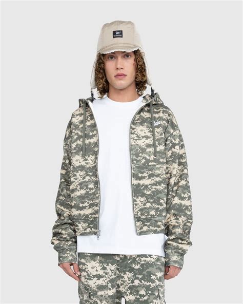 Patta Digi Waffle Zip Hooded Sweater Multi Highsnobiety Shop