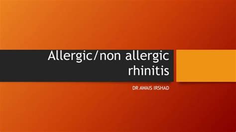 Rhinitis Pptx