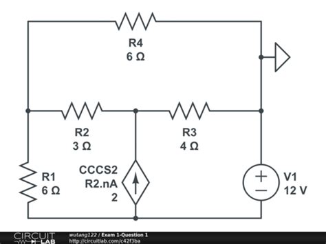 Exam 1 Question 1 Circuitlab