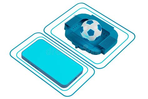 3d Football Object Design Realistic Rendering Abstract Futuristic Background 3d Illustration