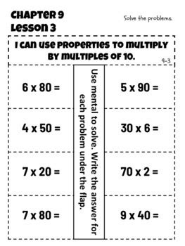 Problem Solving Using Multiples Printable Interactive Journal Notebook