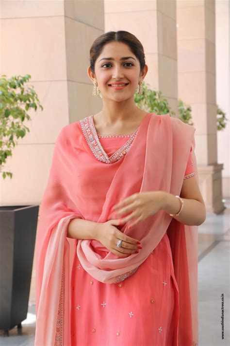 Sayyeshaa Saigal At Kadaikutty Singam Success Meet South Indian Actress