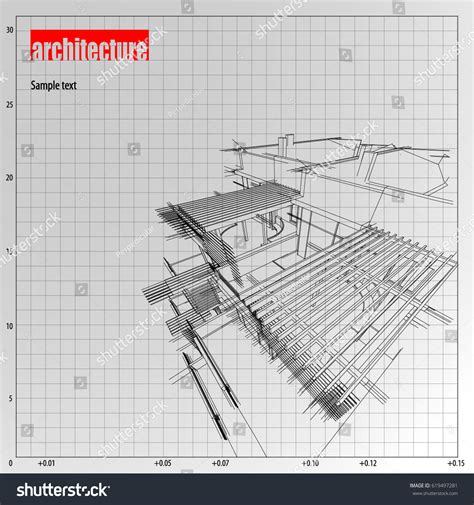 Architecture Grid Blueprint Background Sample Stock Vector Royalty Free 619497281 Shutterstock