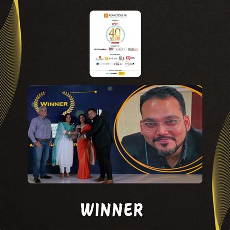 Arnab Bhattacharya On Linkedin Winner E4m40underforty 16 Comments