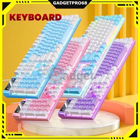 K Mechanical Keyboard Rgb Backlit Hot Swappable Wired Keys Gaming