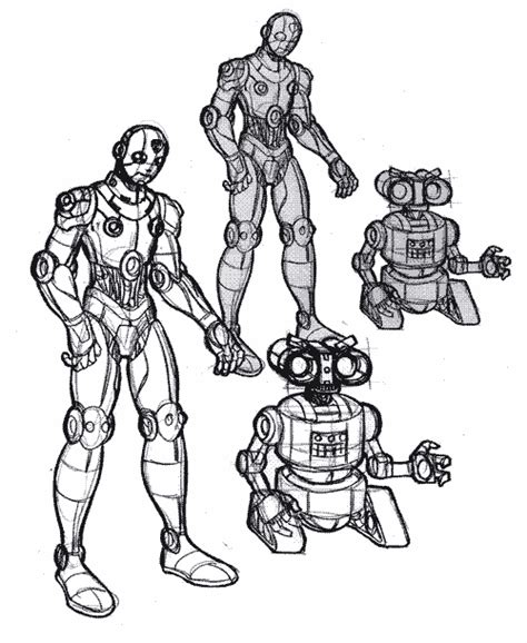 Sci Fi How To Draw Robots Final