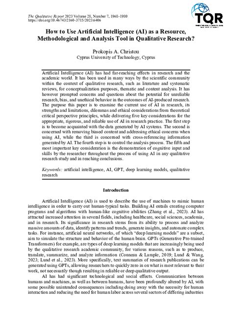 Pdf Ηow To Use Artificial Intelligence Ai As A Resource