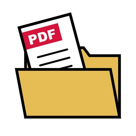 Pdf File And Folder Icons Vectors Vector Art At Vecteezy