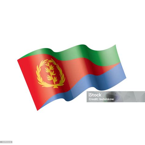 Eritrea Flag Vector Illustration On A White Background Stock Illustration Download Image Now