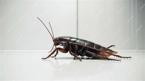 Premium Photo The Side View Cockroach Thailand Isolated On White Background Copy Space