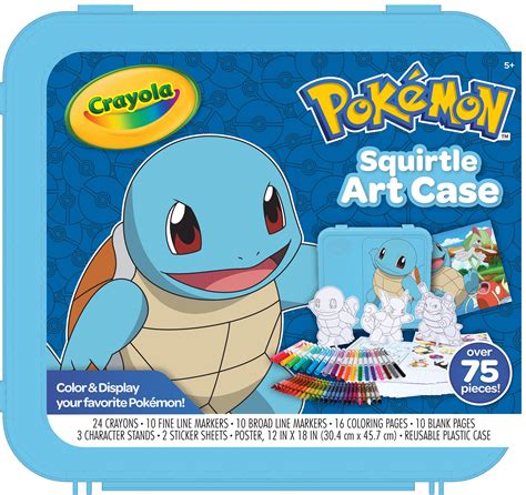Crayola Pokémon Squirtle Coloring Art Case 71 pcs Coloring Pages