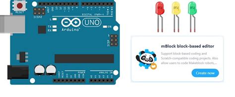 Turn On Three Leds By Arduino Uno And Mblock