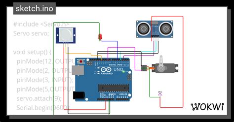 PRO SMART DUSTBIN Wokwi ESP STM Arduino Simulator